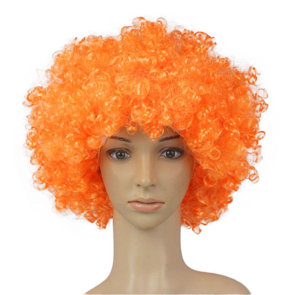 HUIMAI Synthetic Wigs Rainbow Halloween Football Fans Wigs Adult Kids ...