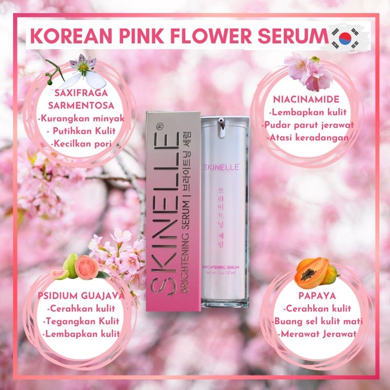 SKINELLE SERUM PINK(FREE FD PINK 10ML) | Shopee Malaysia