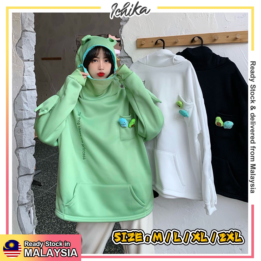 [MYSIA READY STOCK][M-2XL][KAR YEE Cute Frog Korean Style Hoodie ...