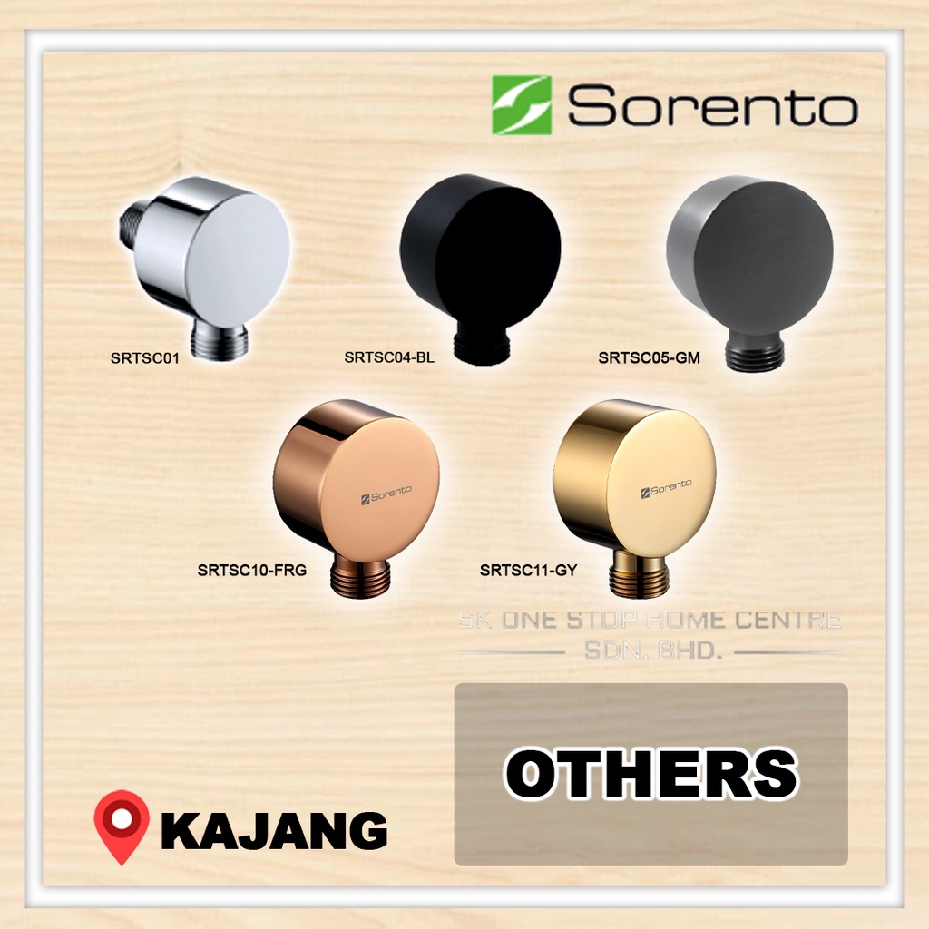 Sorento Concealed Shower Union / Shower Connector / Wall Union (Chrome ...