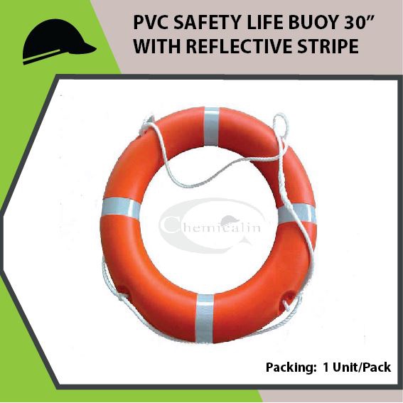 PVC SAFETY LIFEBUOY 30" WITH REFLECTIVE STRIPE | Shopee Malaysia