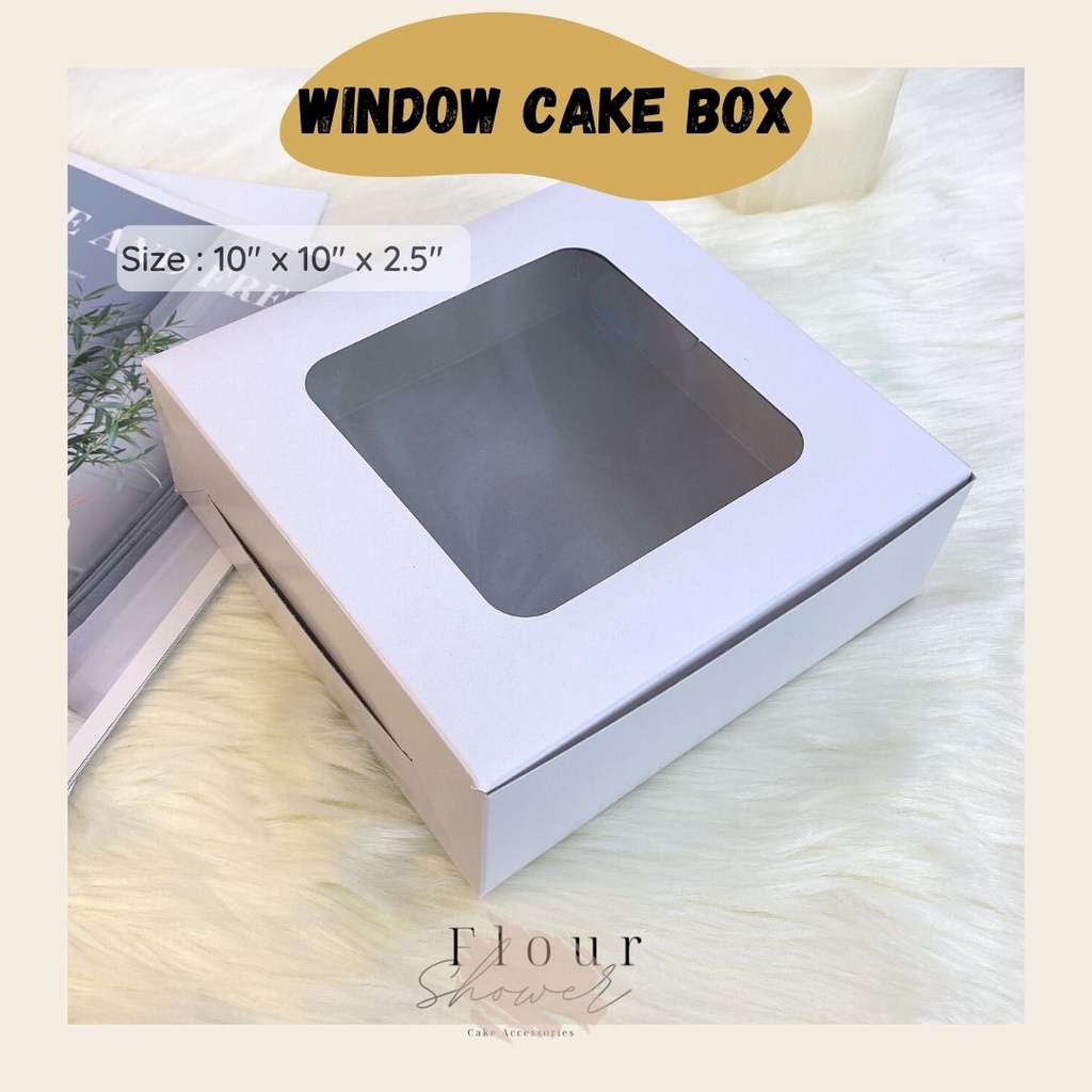 Cake Paper Box | Window Cake Box | Lapis Box | Kotak Kek Kuih Window ...