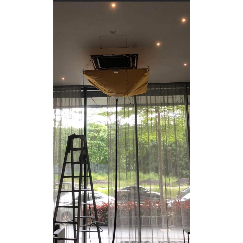 HANGING TYPE CANVAS AIRCOND SERVICE CLEANER BAG CEILING CASSETE ...