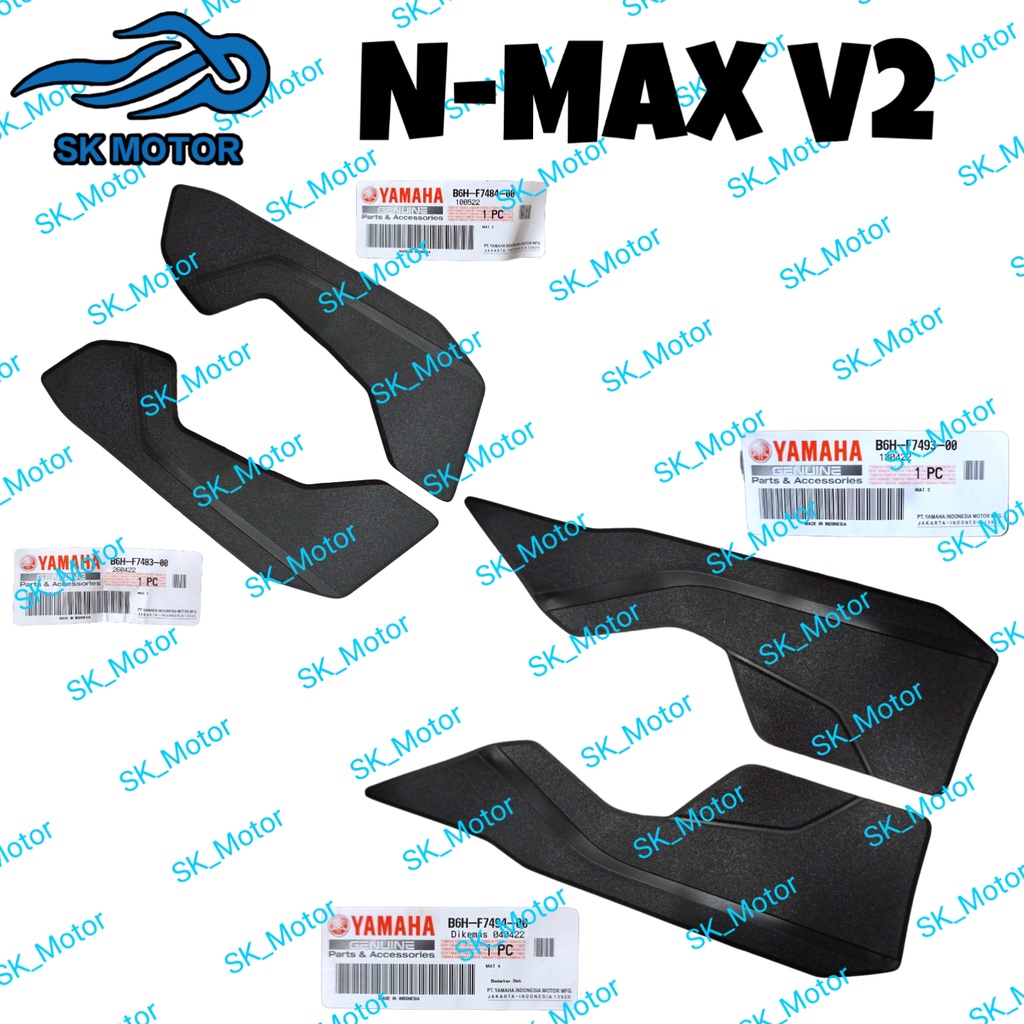 Yamaha N MAX NMAX V2 New Original Mat 1 2 3 4 Carpet Rubber Footrest ...