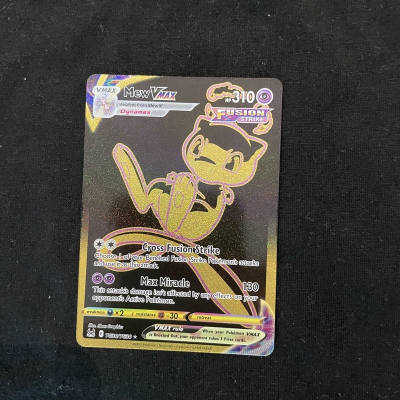 Pokemon Trading Card Game TCG: Mew VMAX - TG30/TG30 - Secret Rare Sword & Shield: Lost Origin ...