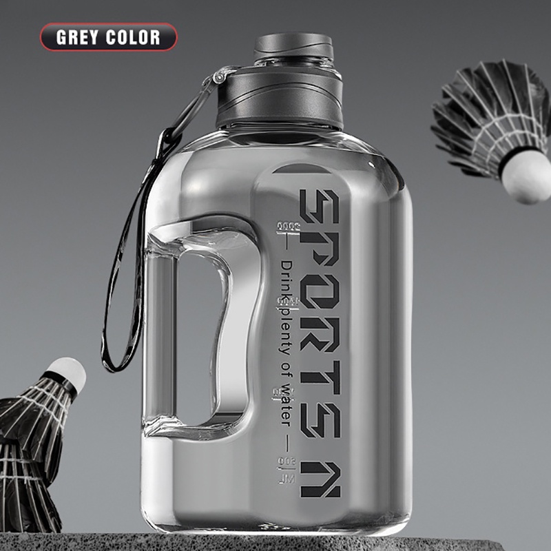 5L Large Capacity Sports Water Bottle for Gym Outdoor Fitness Tritan Water Jug with Straw ...