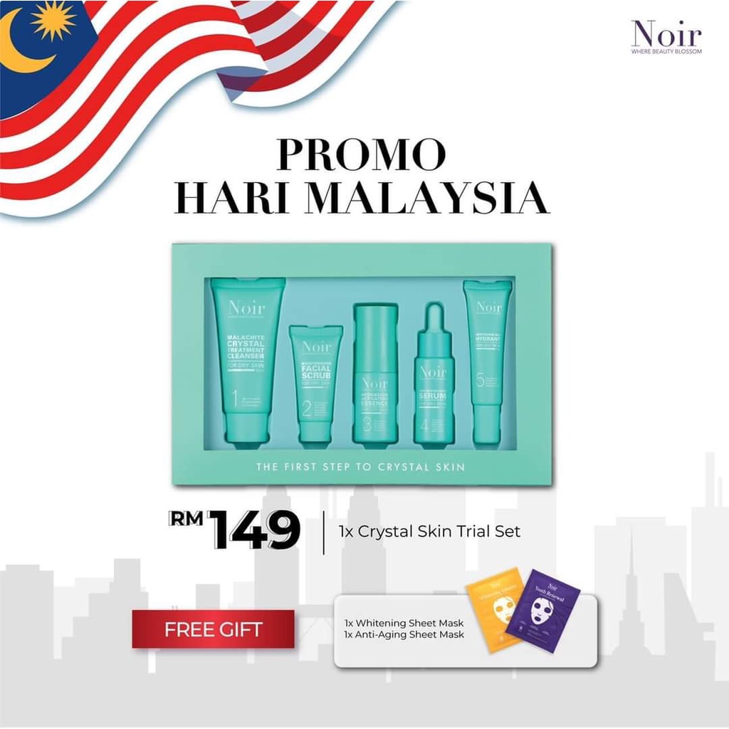 NOIR MINI SET HIJAU /PINK / JERAGAT /JERAWAT/ ORIGINAL | Shopee Malaysia