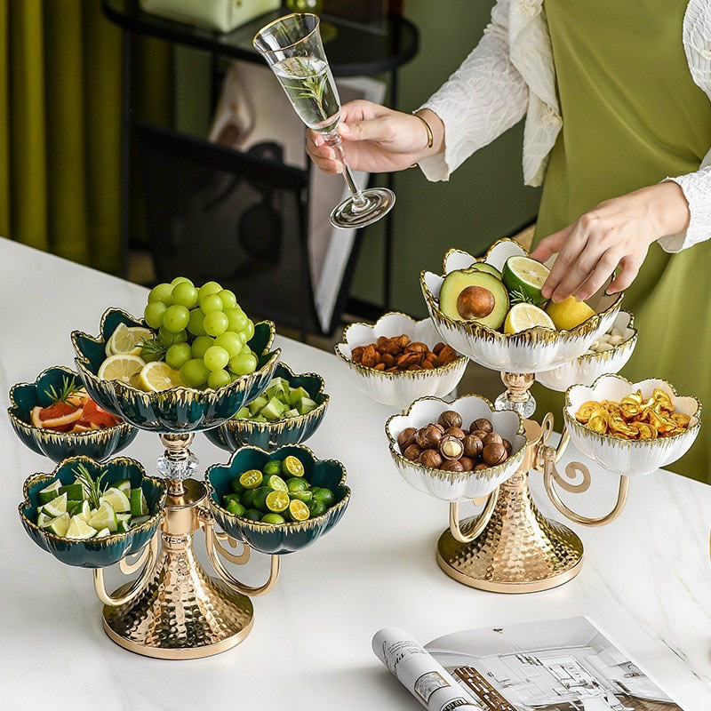 5-flower rotating fruit gourd. Fruit plate, fruit and jam tray CNY ...