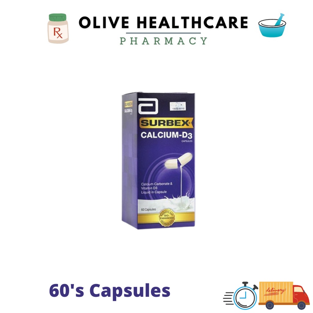 Abbott Surbex Calcium D3 60s | Bone Health | Shopee Malaysia