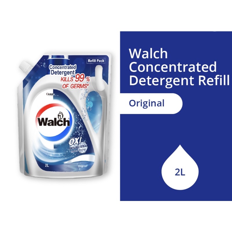 Walch Concentrated Detergent 2 Liter Refill Pack-Original/Lavender ...