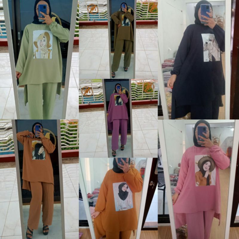Air flow crinkel suit/screen printing suit | Shopee Malaysia