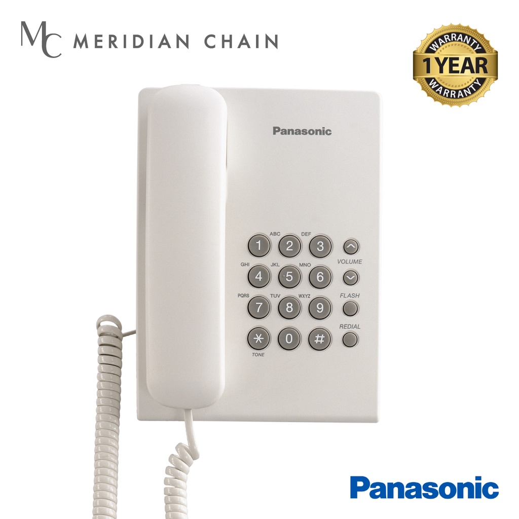 Panasonic KX-TS500ML Single Landline Wall Desktop Phone (TM line / Unifi / Maxis / Office Phone ...