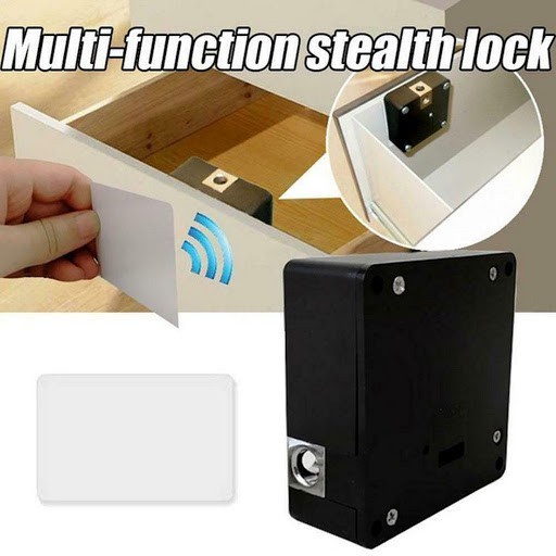 Smart Electronic RFID Cabinet Lock No Hole Easy Installation for ...