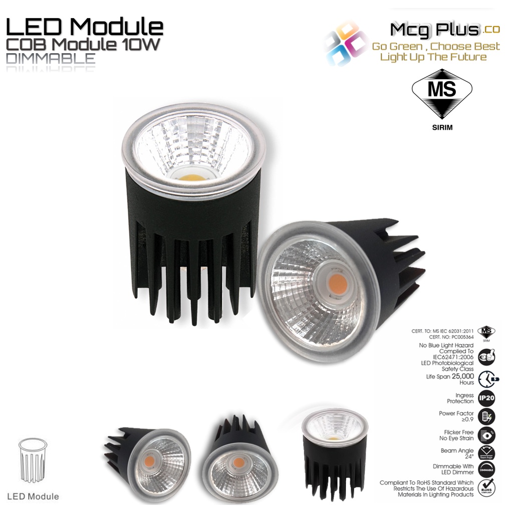 LED Module COB LED Dimmable Module 10W Compatible With Different ...