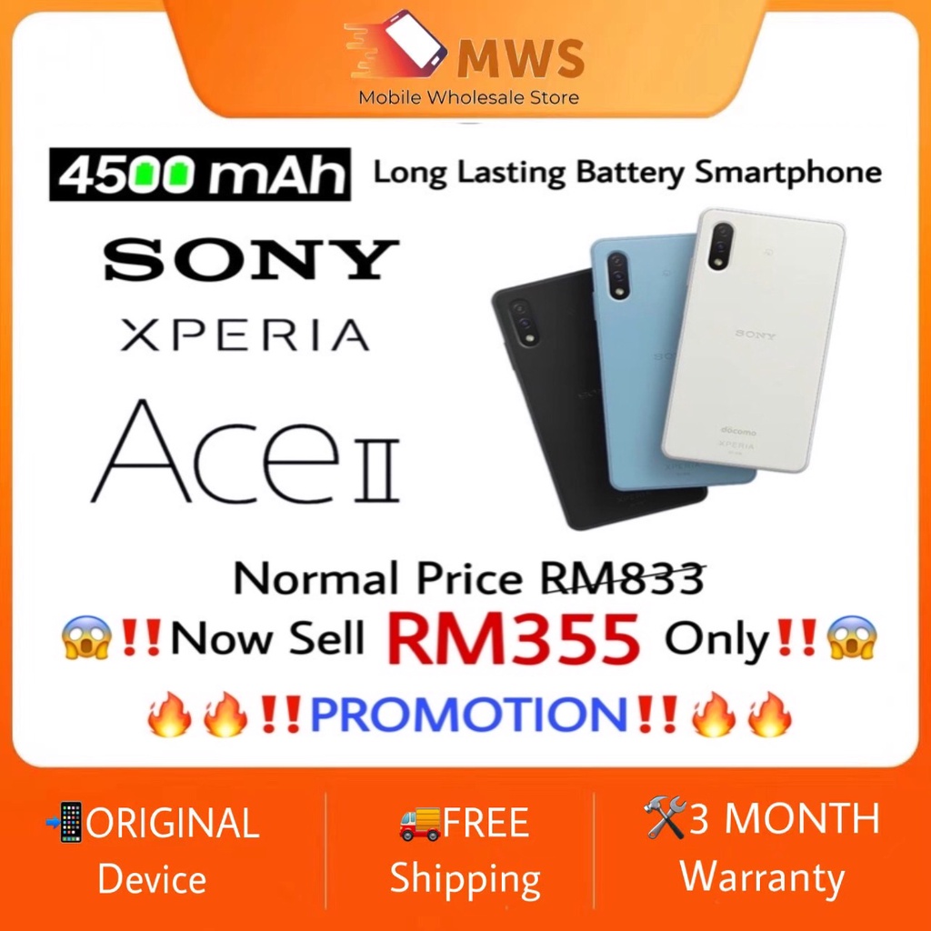 Sony Xperia ACE 2 4500mAh Battery IPX8 Water Resistant Mediatek Helio ...