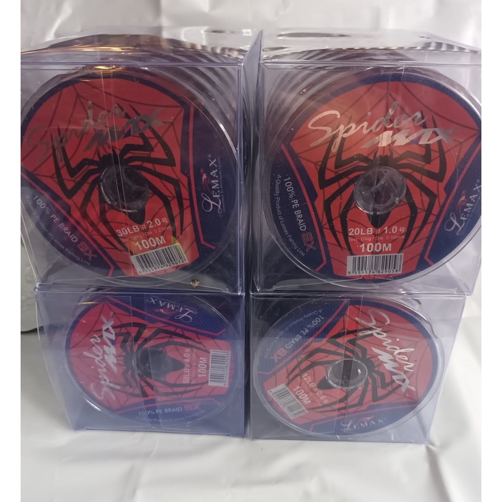 LEMAX SPIDERMAX PE BRAID X8 100M FISHING LINE | Shopee Malaysia
