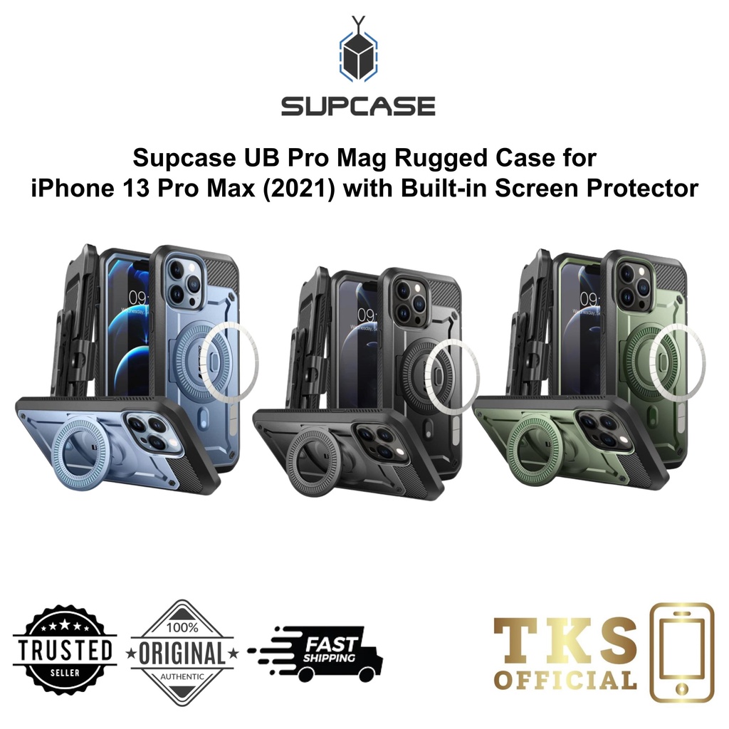 Supcase UB Pro Mag Rugged Case for iPhone 13 Pro Max (2021) with Built ...