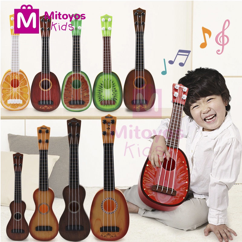 Mitoyos Kids Ukulele Toy Mini Ukelele Music Instrument Guitar 4 Strings ...