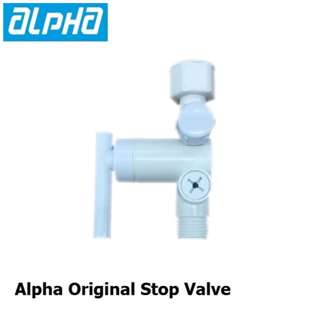 Alpha T-Type Original Stop Valve - WHITE | Shopee Malaysia