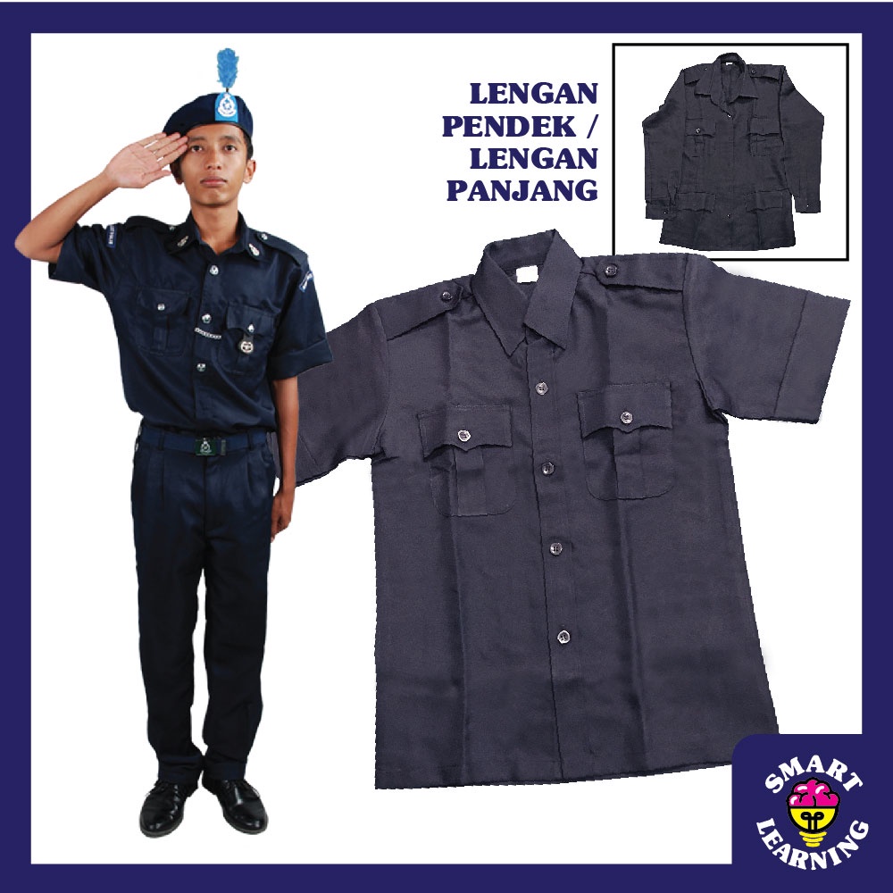 🔥ready Stock🔥 Kemeja Kadet Polis Lengan Pendek Panjang Persatuan Polis Plus Size Persekutuan