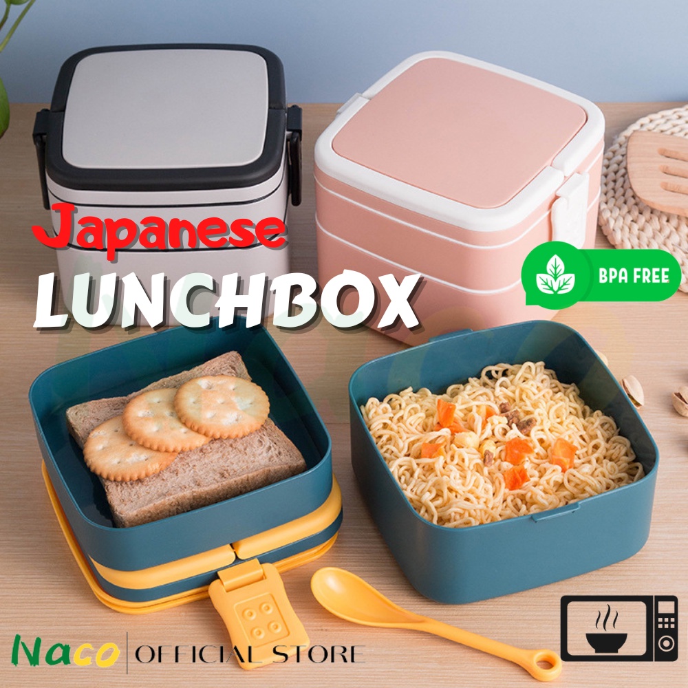 Bekas Makanan Lunch Box Set 304 Bento Lunch Box Stainless Steel Tapau ...