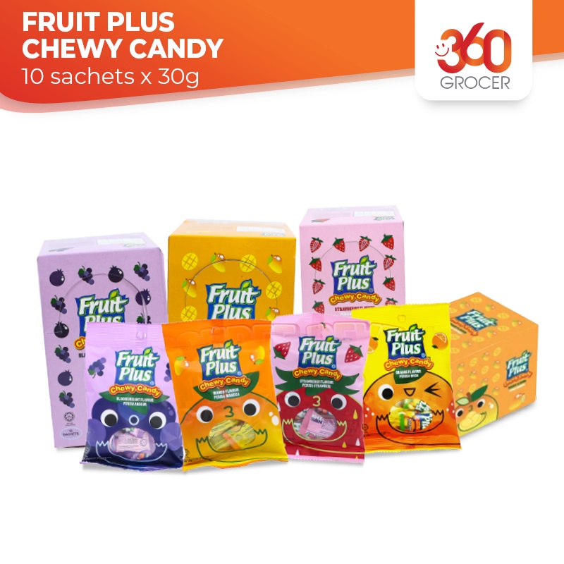 FRUIT PLUS CHEWY CANDY - 10 x 30G | Shopee Malaysia