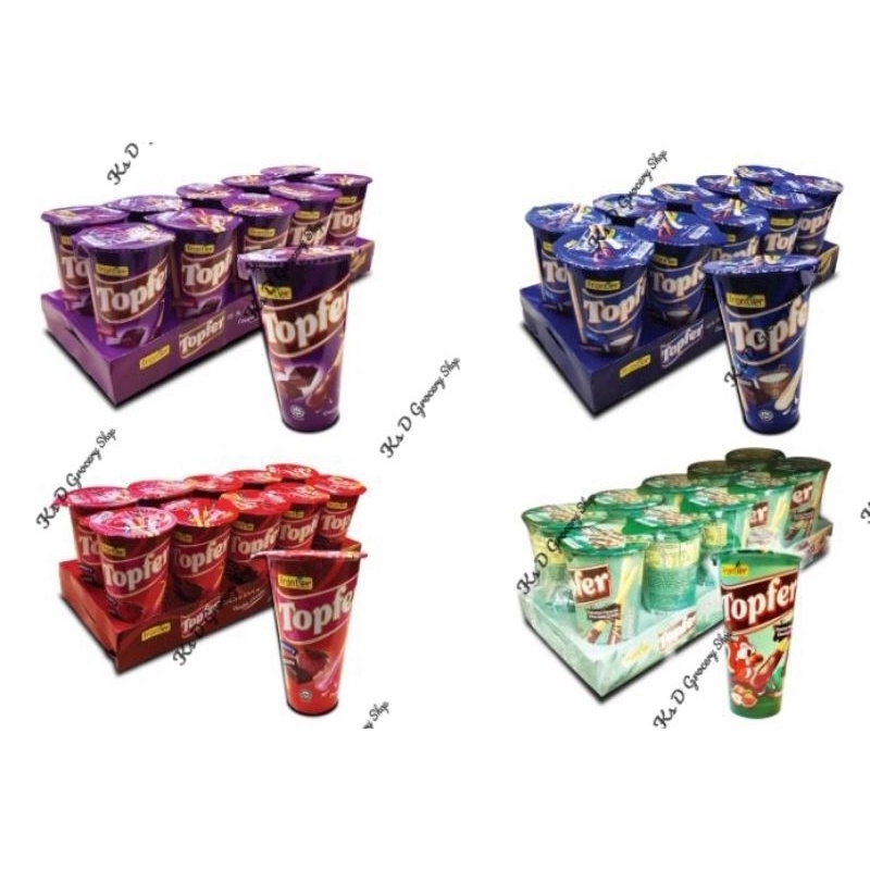 TOPFER CREAMY STICKS ASSORTED PERISA 40G X 10CUPS (TRAY) | Shopee Malaysia