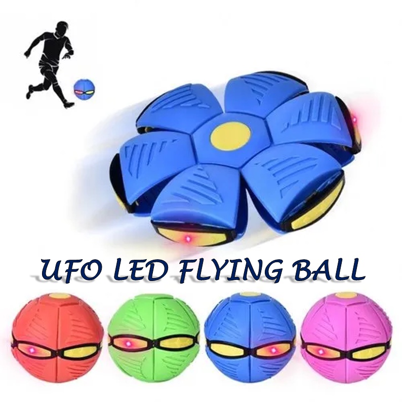 HAPPYPAL Ready Stock Magic Flying Saucer Ball UFO Flat Throw Disc Ball ...