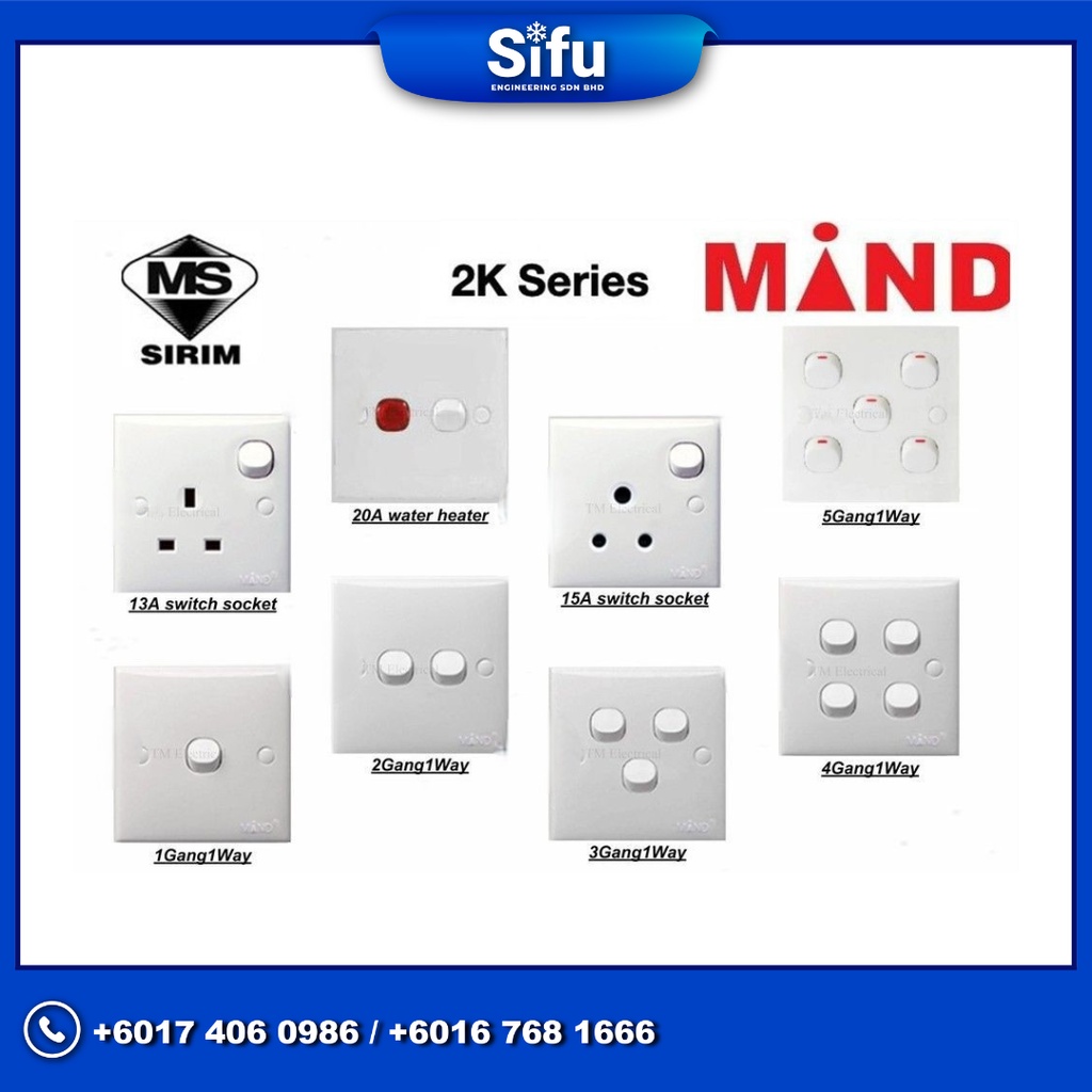 MIND 2K Series Switches and Socket Outlet ( SIRIM ) | Shopee Malaysia