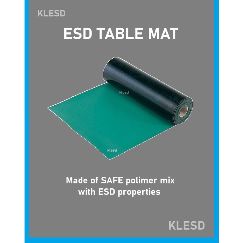 KLESD/ ESD Table Mat, Non-harmful material, heat & chemical resistant ...