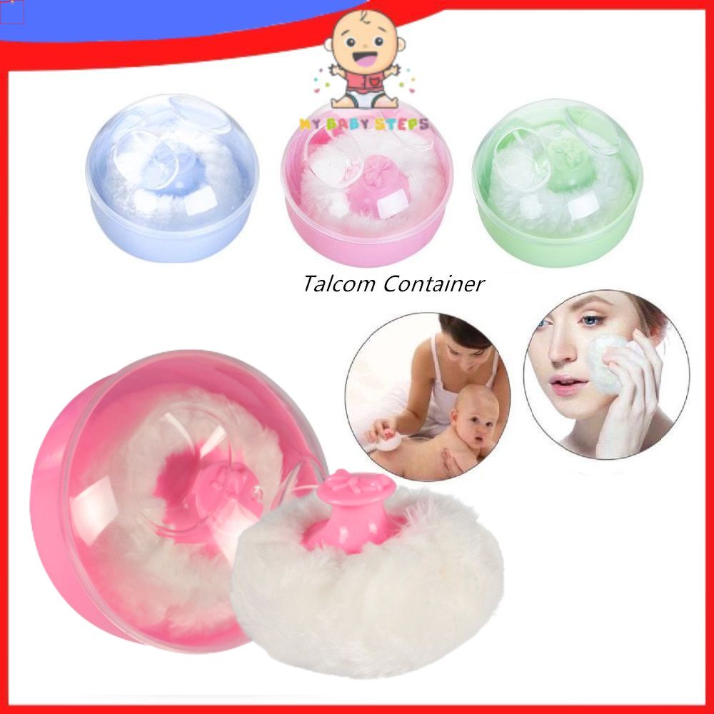 Baby Powder Case Powder Puff Box Bekas Bedak Bayi TC007 | Shopee Malaysia