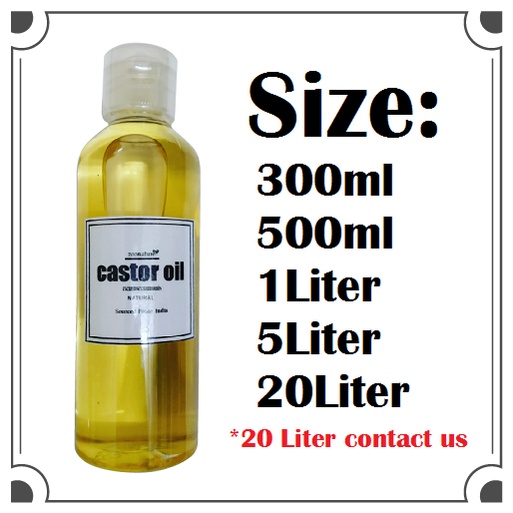 Castor Oil pure and natural (300ml/500ml/1Lml/5L) | Shopee Malaysia
