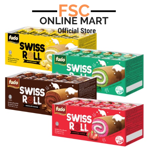[FSC] Fudo Swiss Roll Cake 18gm x 24s | Shopee Malaysia