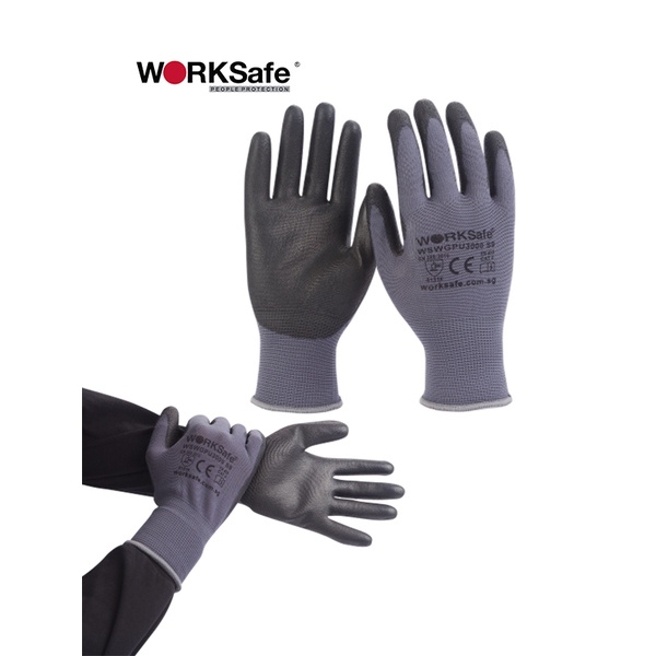 WORKSAFE PU3000 CUT 1 CUT-RESISTANT SAFETY GLOVES (PU3000) | Shopee ...
