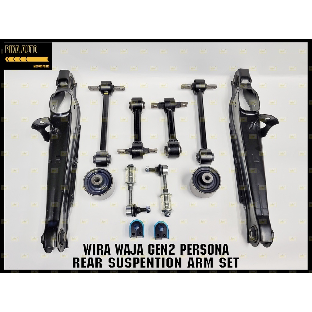 rear suspension lower arm tulang anjing COMPLETE set proton wira 1.6 ...