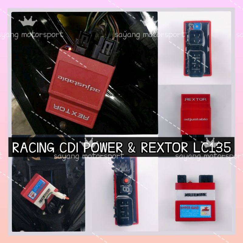 LC135 OLD LC135 NEW V1 V2 V3 RACING CDI REXTOR ADJUSTABLE RED CUT OFF ...