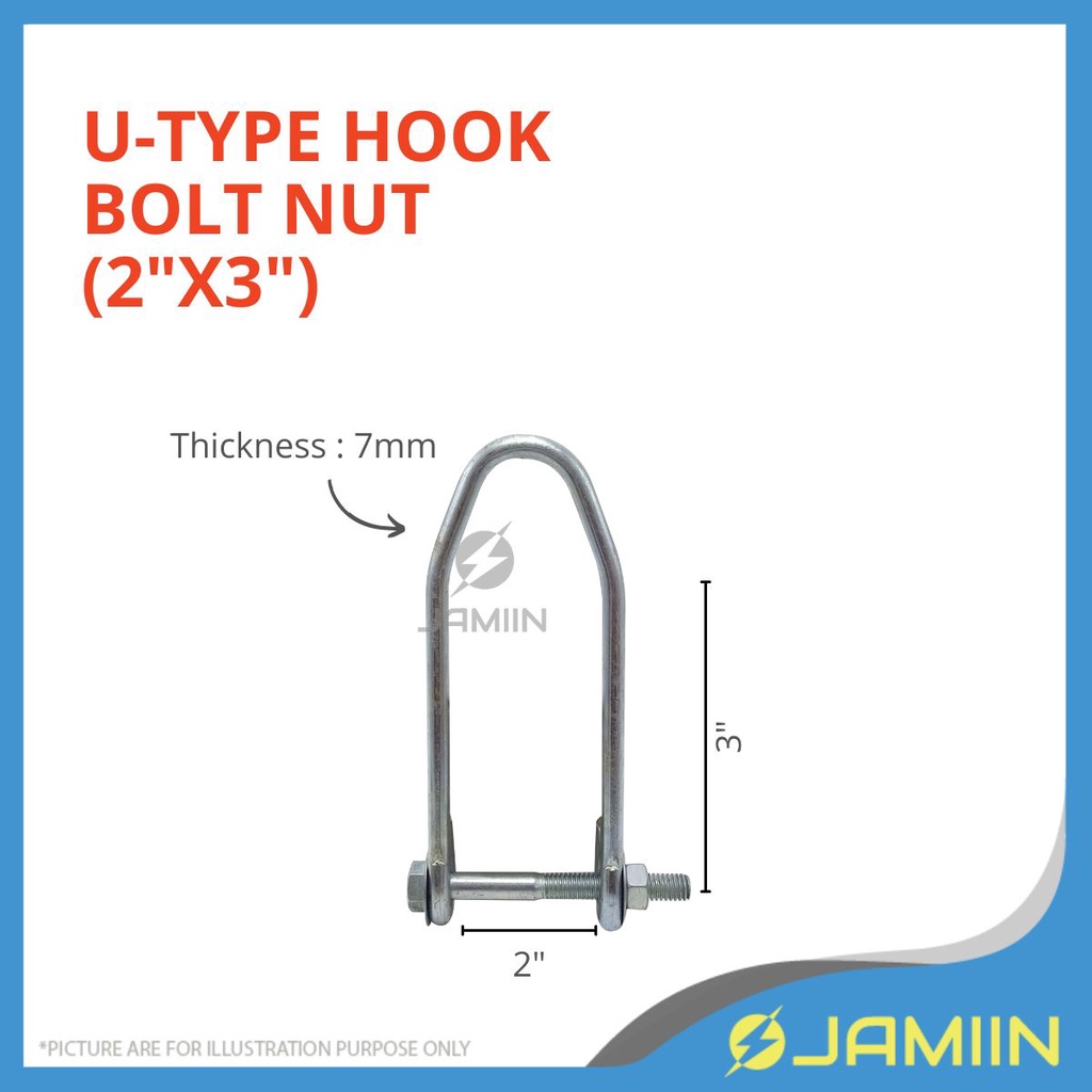 D TYPE / J TYPE Fan Hook Kipas Ceiling Mount Siling Fan Bracket ...