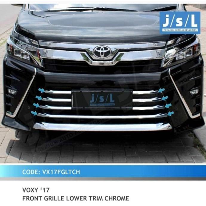 List Grill Radiator Toyota Voxy Front Grille Lower Trim Chrome | Shopee ...