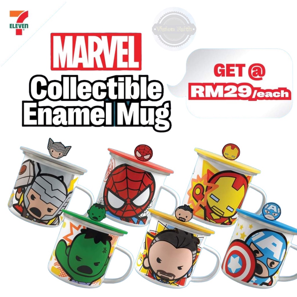 2022 7-ELEVEN LIMITED EDITION ADORABLE MARVEL SUPERHERO MUG | Shopee ...
