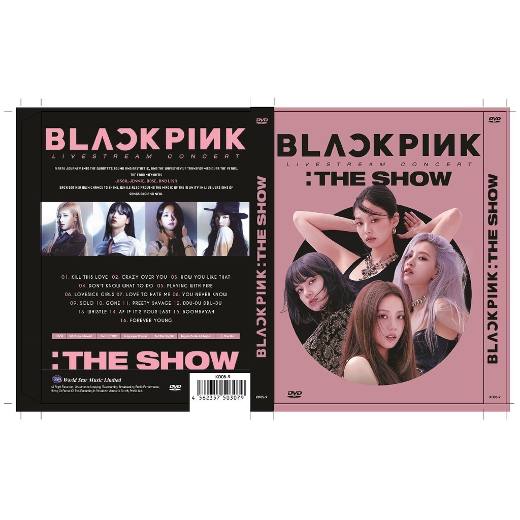 BLACKPINK THE SHOW LIVE STREAM CONCERT DVD | Shopee Malaysia