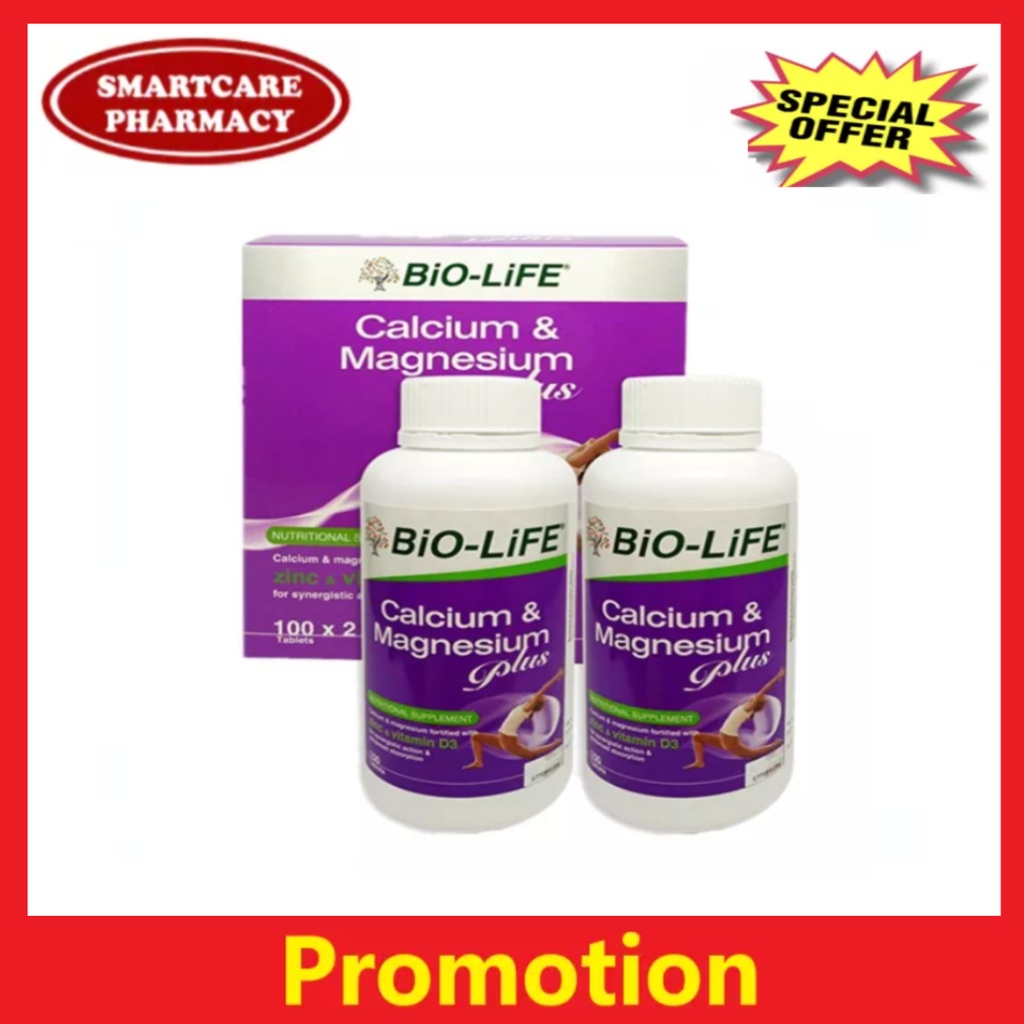 Bio-Life Calcium & Magnesium plus 100 tabsx2 | Shopee Malaysia