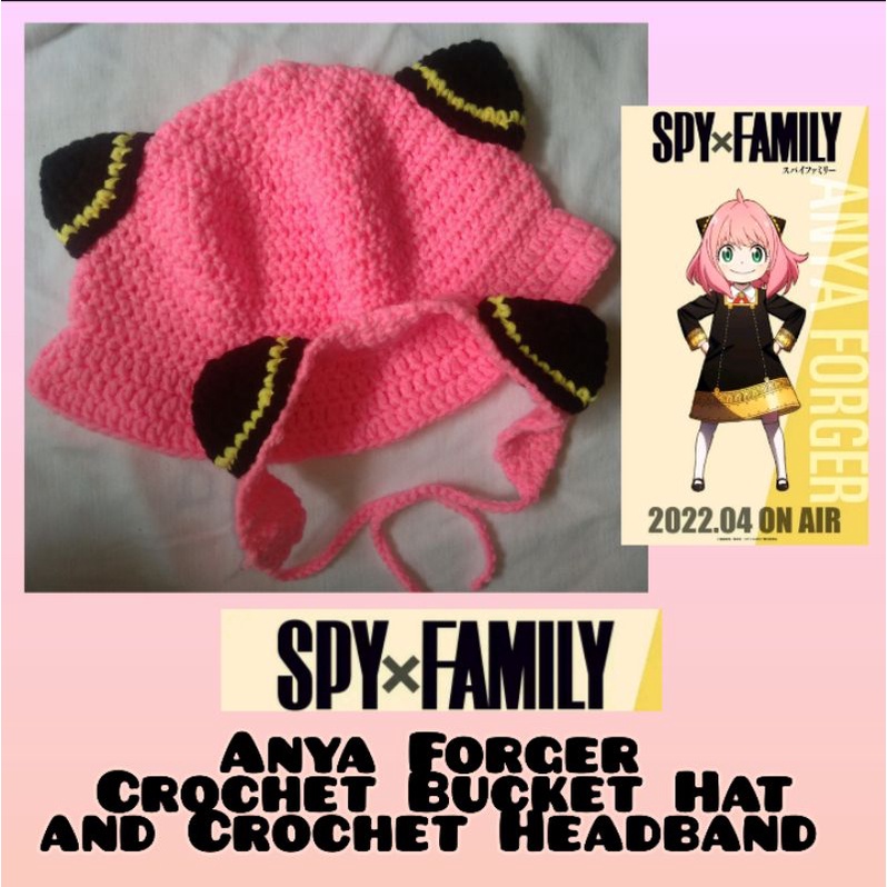 Anya crochet bucket hat and headband | Shopee Malaysia