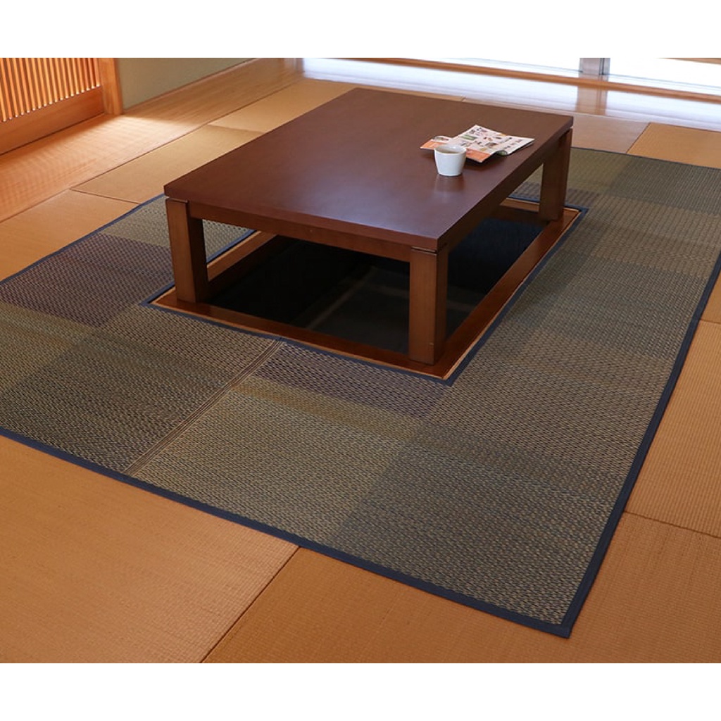 Japanese rush grass Tatami Sunken Kotatsu Mat Rug Horigotatsu Carpet ...