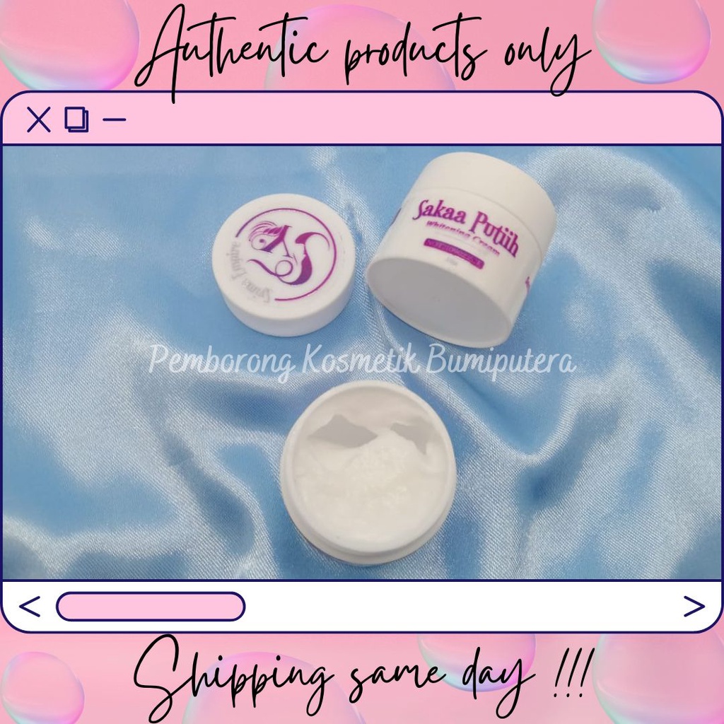 SAKA PUTIH WHITENING CREAM SAKAA PUTIIH 10GM || ORIGINAL HQ | Shopee ...