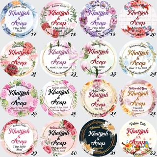 🎉Sticker Doorgift Kahwin🎉 | Sticker Label Wedding | SIap 2-3 Hari ...