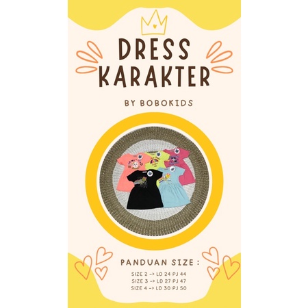 Girls Character Dress 2-4th by anak) | Shopee Malaysia