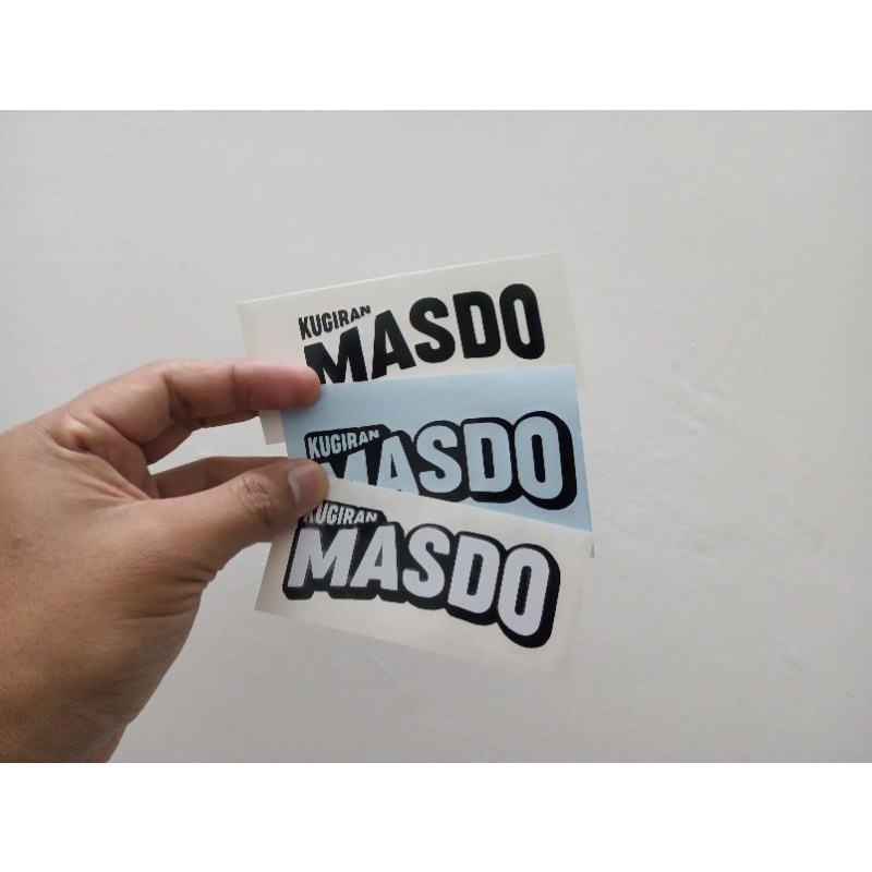 Sticker Kugiran Masdo - ( Sticker Cutting / Outdoor ) | Shopee Malaysia