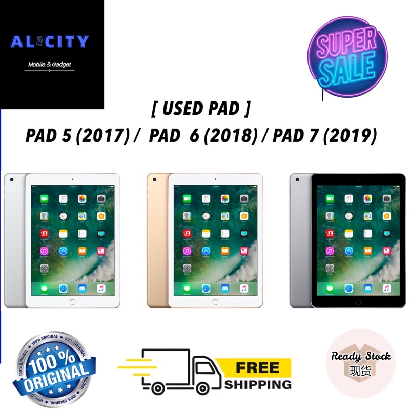USED PAD 5 (2017) / PAD 6 (2018) / PAD 7 (2019) [ALL FUNCTIONS WELL ...