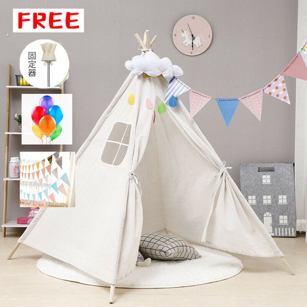 khemah kanak2 Triangle Tent Children's Tent Carva Tipi Teepee Tent ...