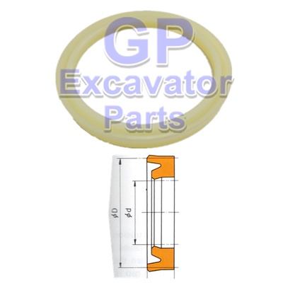 NOK ISI ROD SEAL / U-SEAL / U-RING SIZE 55 X 65 X 6 (FU0694-K0 ...